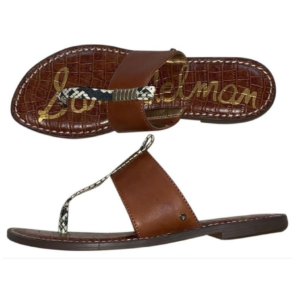 Sam Edelmansaddle And Snake Kaye Sandals - Gem